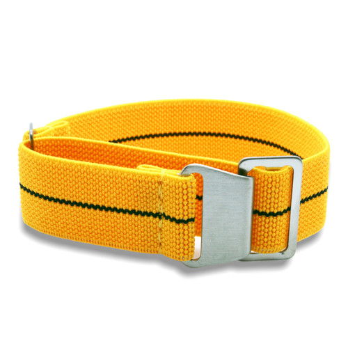 Elastic/Parachute Watch Strap (Yellow and Black) | WAMD Watch Straps