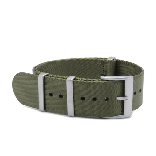 Seat Belt NATO Smooth Watch Strap (ArmyGreen ) | WAMD Watch Straps