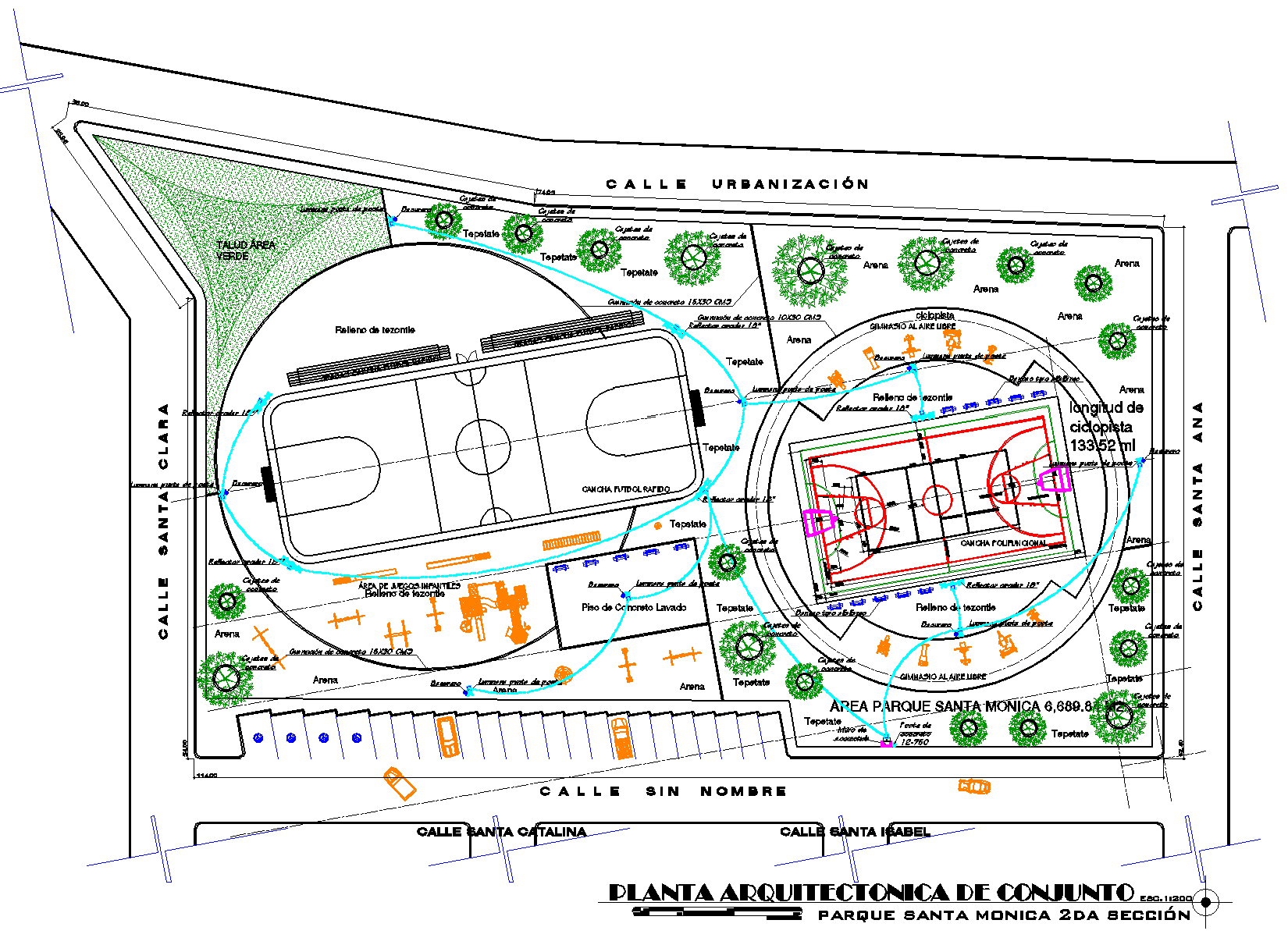 Parques Jardines Constructiva Arquitectonica Diseño Proyecto Construcción