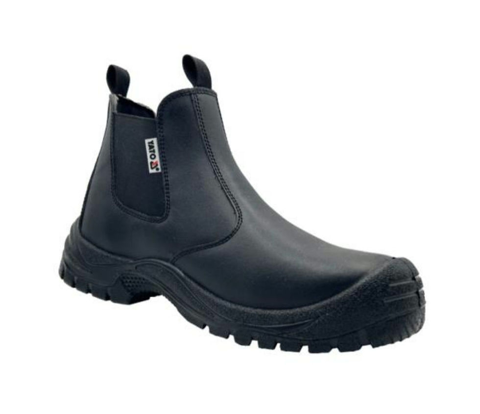 YATO CHELSEA SAFETY BOOT POLISHED BLACK SZ UK 7/41 | The ToolPit
