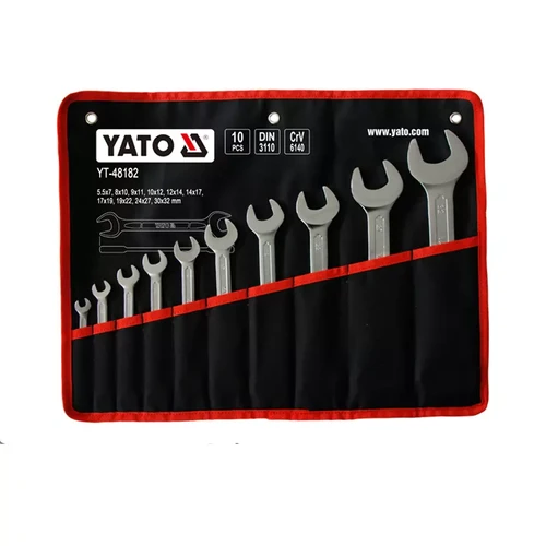 YATO DOUBLE OPEN END SPANNER SET 10PCS | The ToolPit