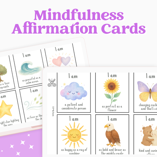 Mindfulness Affirmation Cards | Guided By Giggles