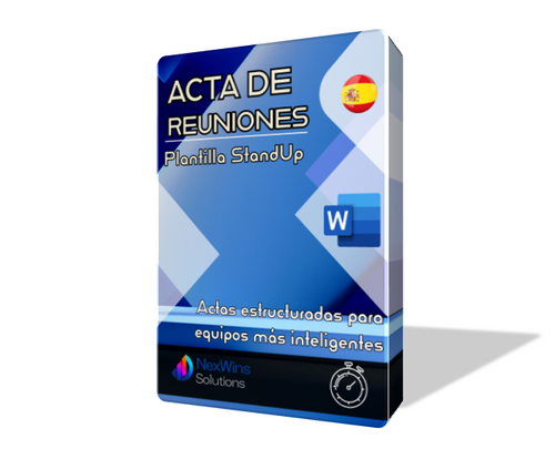 Acta de Reuniones | Plantilla Word | Version StandUp | ES | NexWins Solutions