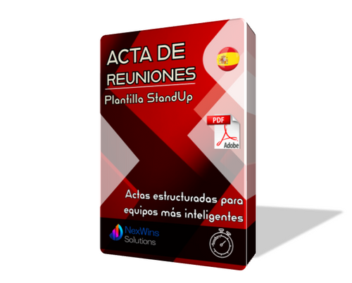Acta de Reuniones | Plantilla PDF | Version StandUp | ES | NexWins Solutions