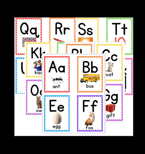 3-in-1 Alphabet Flash Cards for Early Reading | Printable PDF | You Can ...