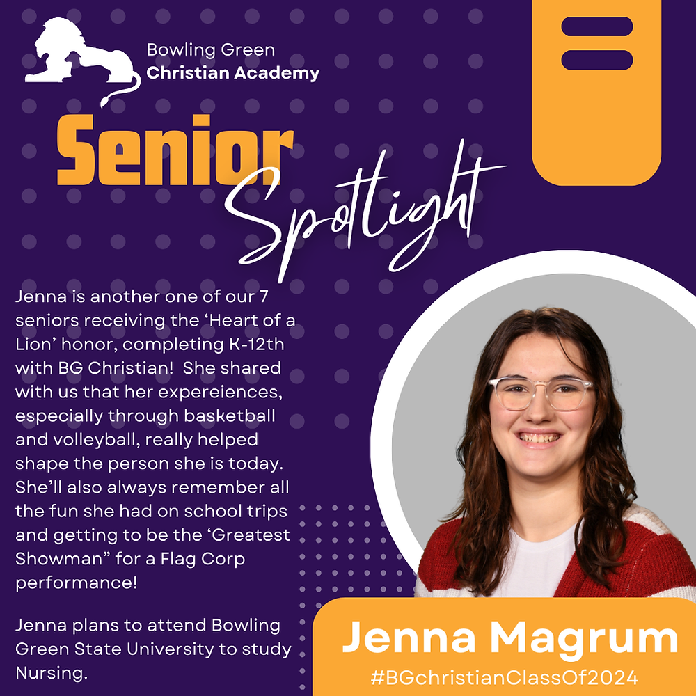 Senior Spotlight - Jenna Magrum