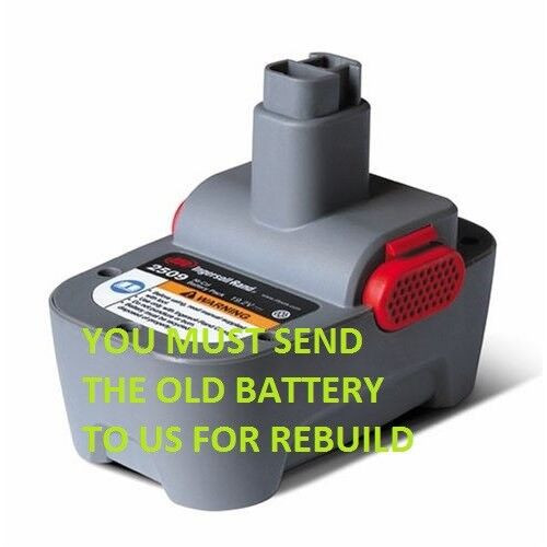 Rebuild service for Ingersoll Rand 19.2-Volt Battery 2509 B191 N192 ...