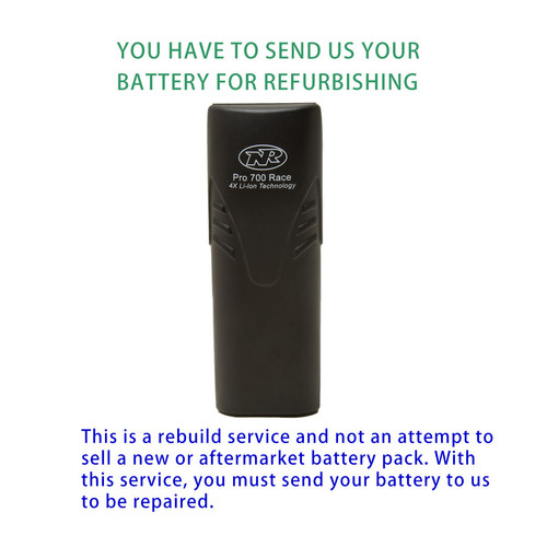 Rebuild service for NiteRider Pro Series 4-Cell Race Battery Rebuild ...