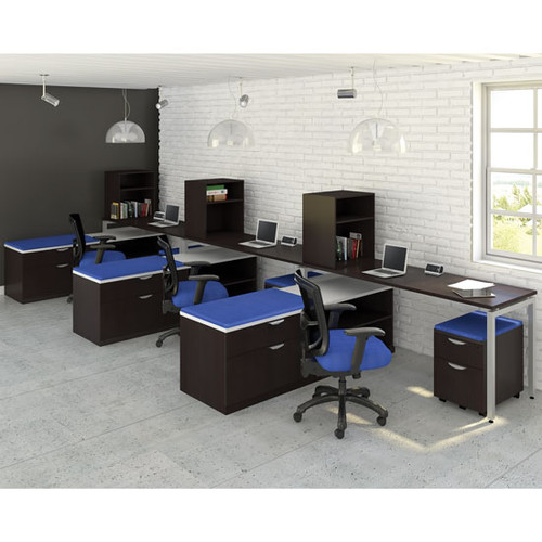 Variant collection set of 3e. Workstations with storage ...