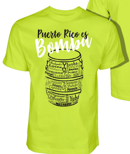 Green Puerto Rico es Bomba T-shirt | Puerto Rico es Bomba