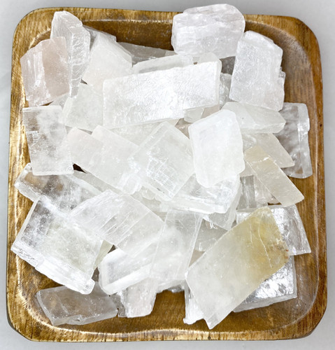 white and pink optical calcite | The Helping Moon