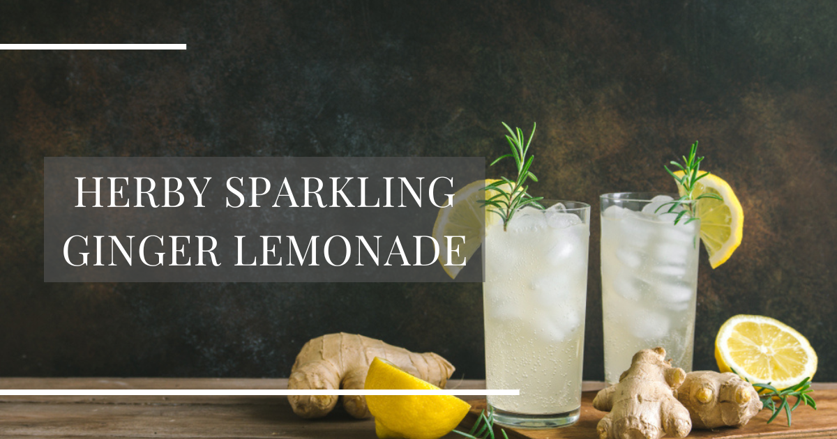 Herby Sparkling Ginger Lemonade