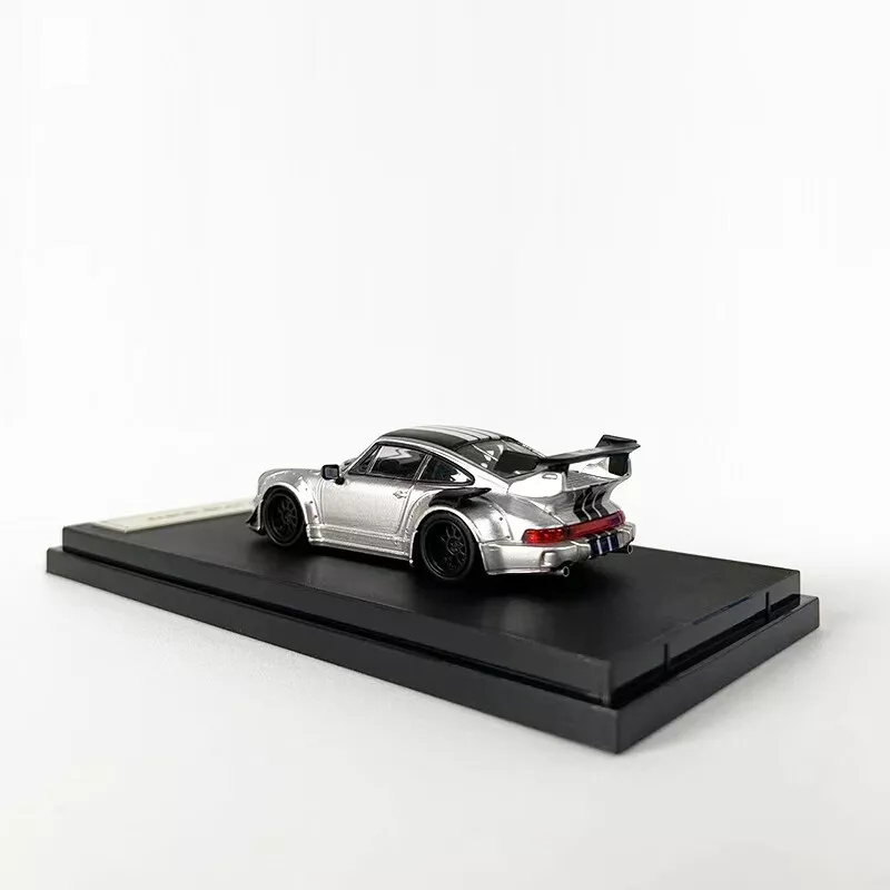 PORSCHE RWB 964 GT WING GREY SMOOTHIE 1/64 SCALE DIECASTCAR MODEL BY ...
