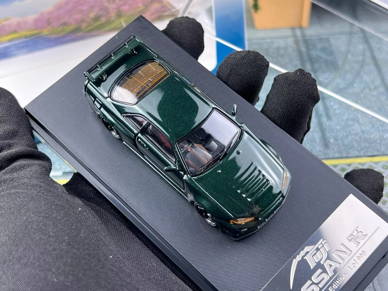 NISSAN SKYLINE GT-R R34 NISMO Z-TUNE GREEN 1/64 SCALE DIECAST CAR BY FUJI MODELS | JVK Toys