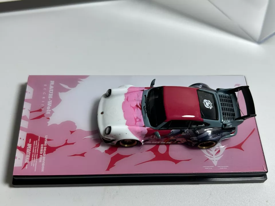 PORSCHE RWB 964 AKIBA ANIME LIVERY 1/64 DIECAST CAR MODEL BY FLAME ...