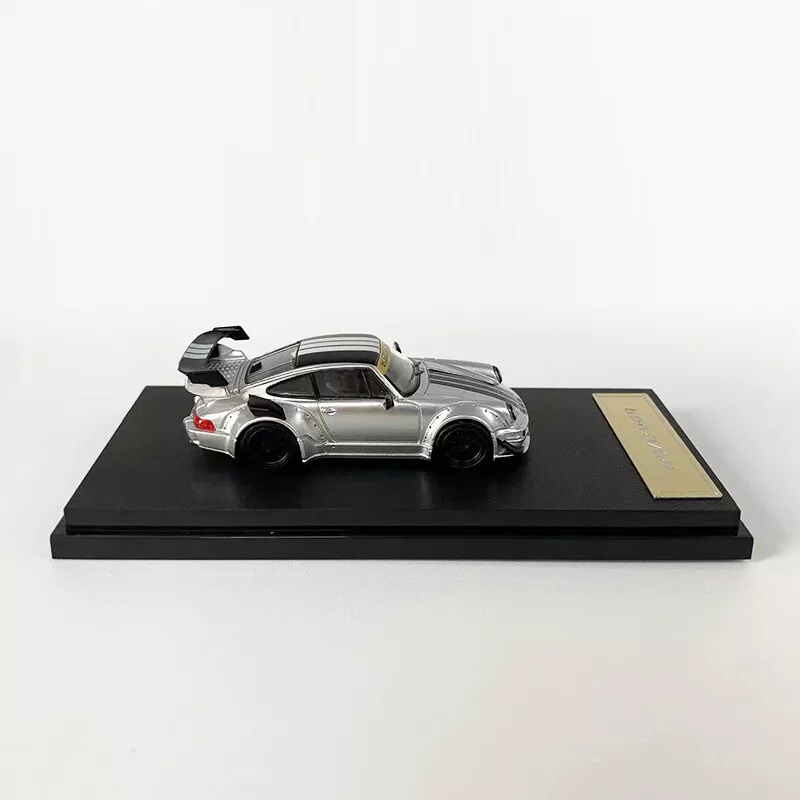 PORSCHE RWB 964 GT WING GREY SMOOTHIE 1/64 SCALE DIECASTCAR MODEL BY ...