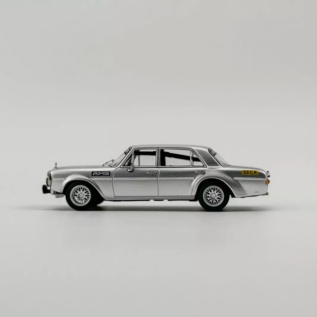 MERCEDES BENZ 300 SEL AMG W109 SILVER 1/64 DIECAST CAR MODEL BY MORTAL ...