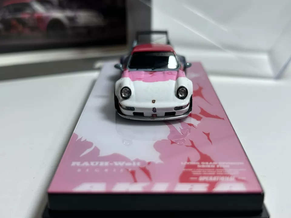 PORSCHE RWB 964 AKIBA ANIME LIVERY 1/64 DIECAST CAR MODEL BY FLAME ...