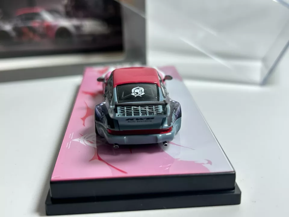 PORSCHE RWB 964 AKIBA ANIME LIVERY 1/64 DIECAST CAR MODEL BY FLAME ...