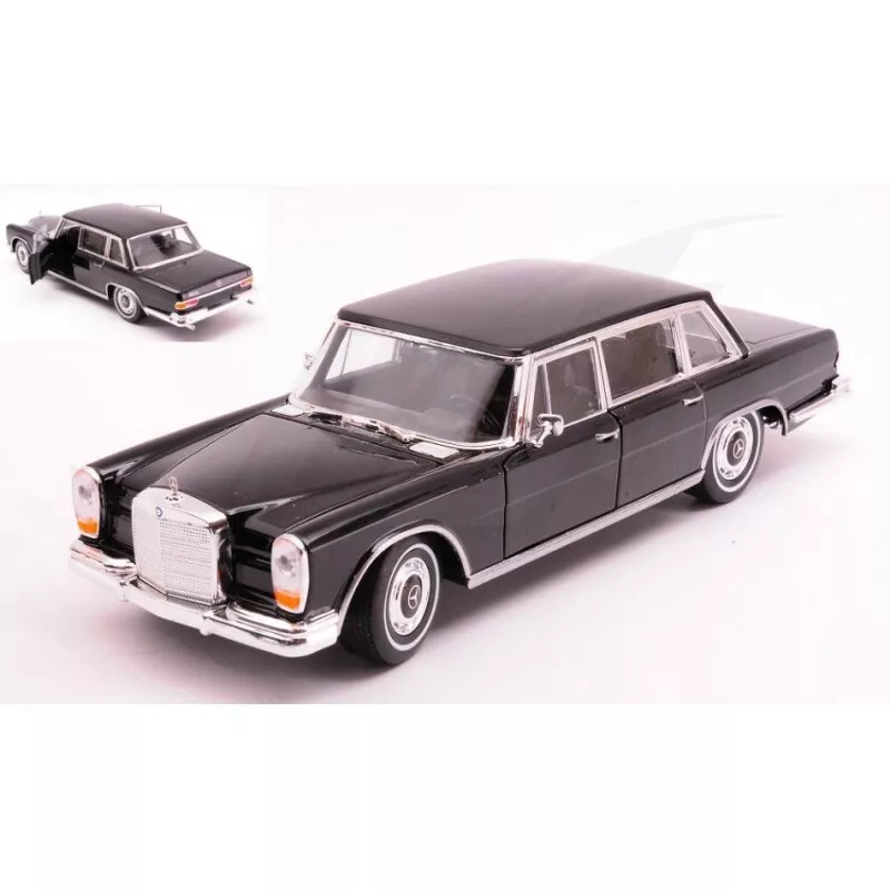 1963 MERCEDES BENZ 600 BLACK 1/24 SCALE DIECAST CAR MODEL BY WELLY ...