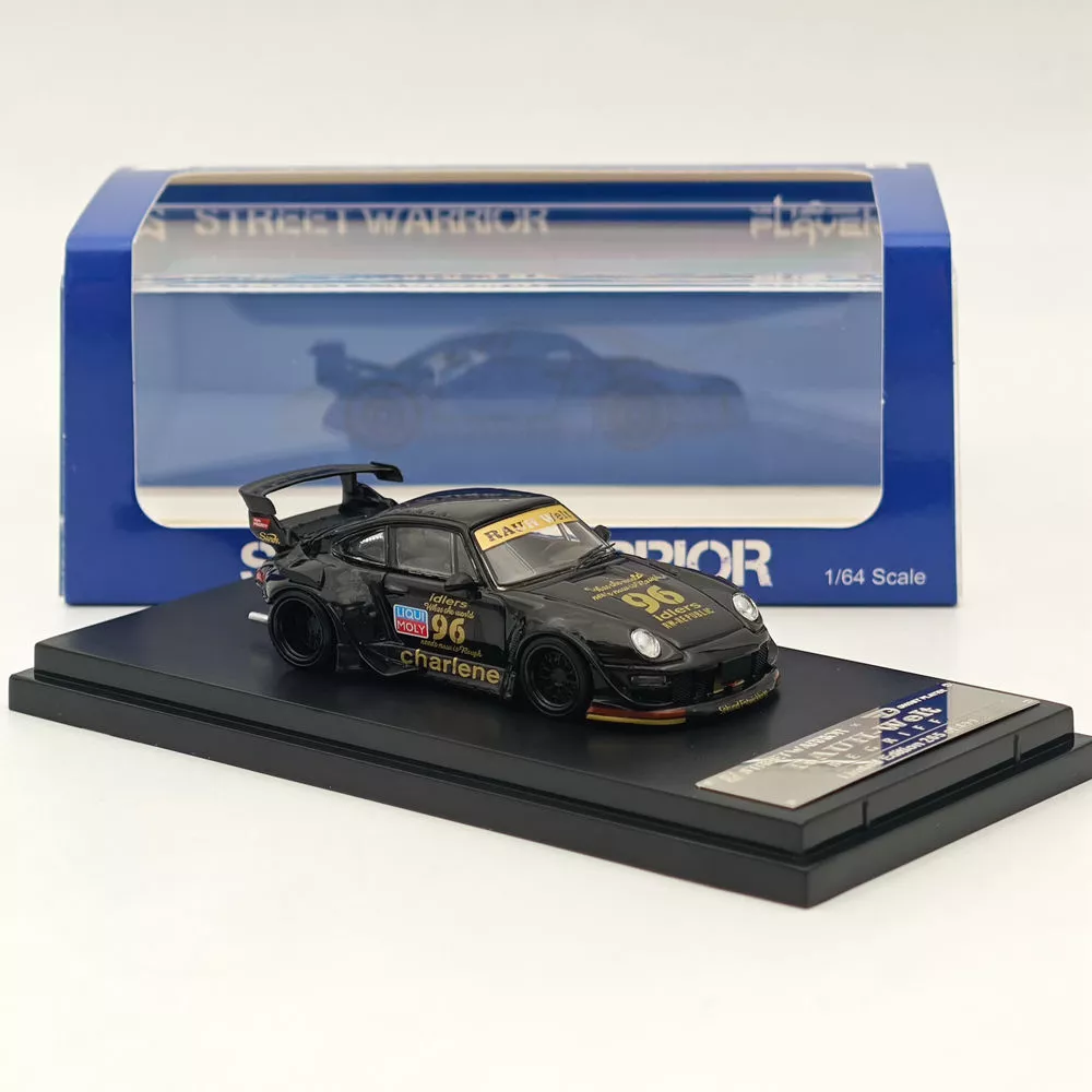 PORSCHE RWB 993 CHARLENE BLACK LOW TAIL 1/64 SCALE DIECAST CAR BY ...