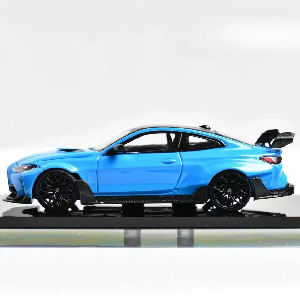 BMW M4 G82 ADRO BODY KIT WIDEBODY MIAMI BLUE 1/64 DIECAST CAR BY STREET ...