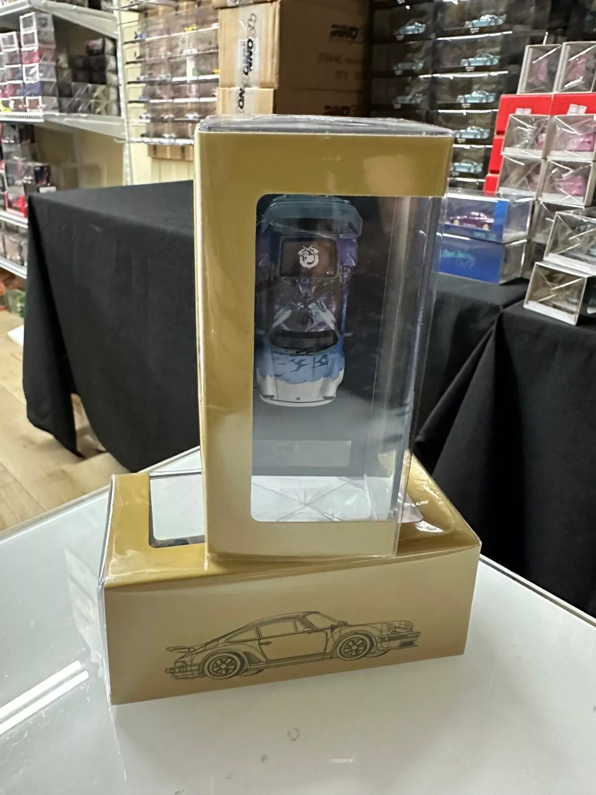 PORSCHE SINGER TURBO STUDY 930 MECHA REMOVABLE TAIL 1/64 DIECAST CAR BY ...