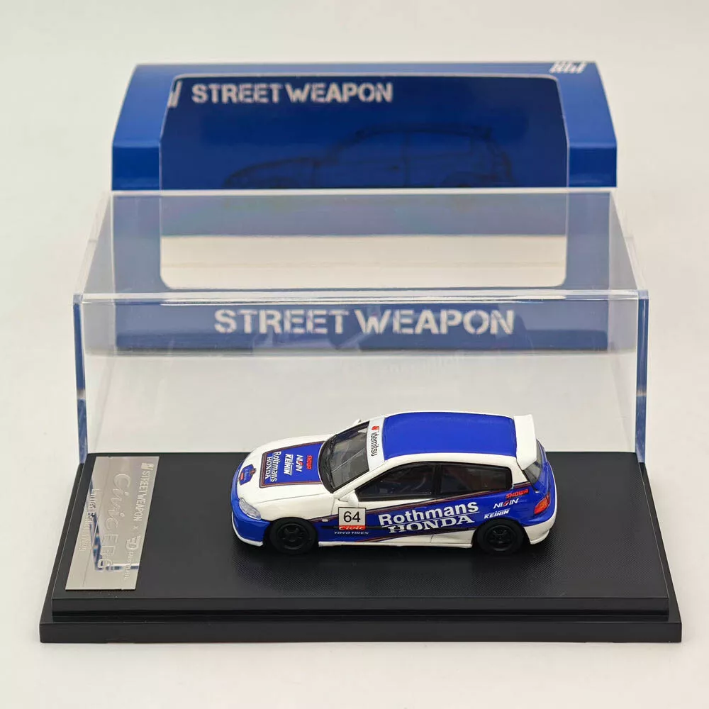 HONDA CIVIC EG6 ROTHMANS LIVERY 1/64 DIECAST CAR MODEL STREET WEAPON ...