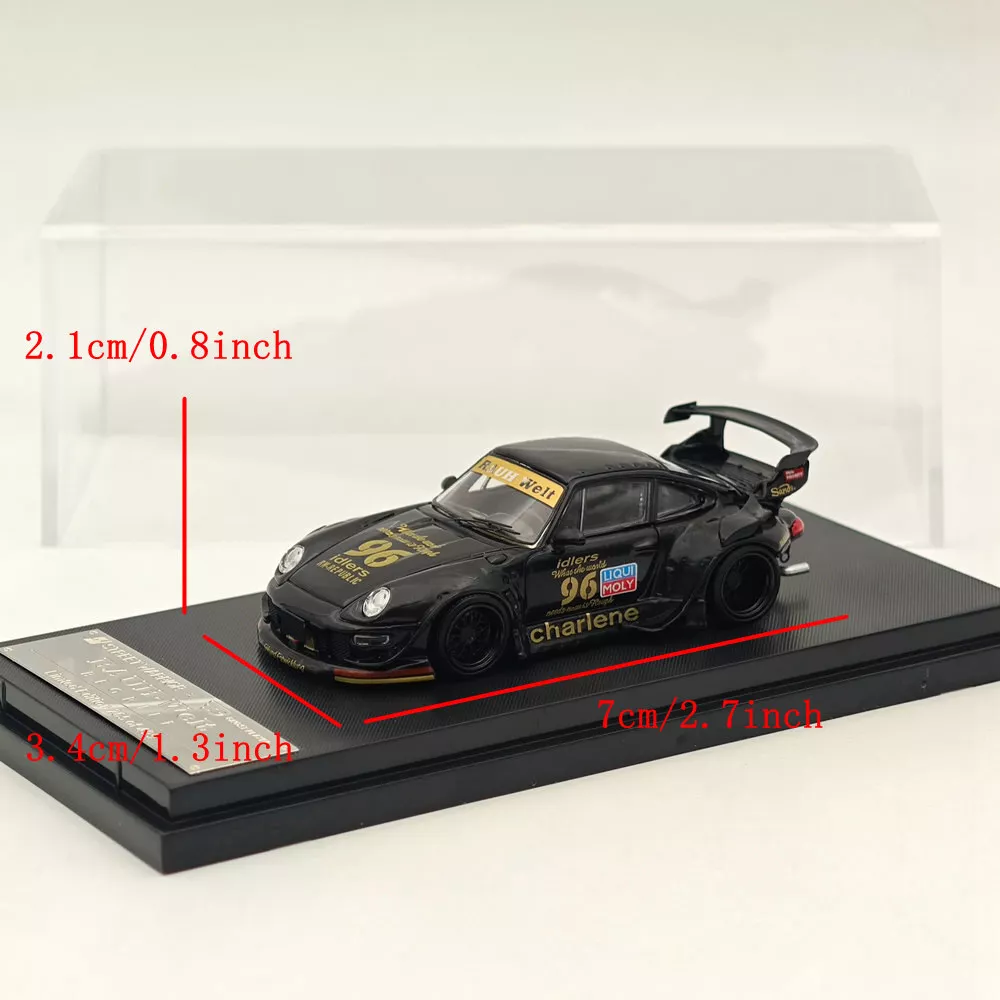 PORSCHE RWB 993 CHARLENE BLACK LOW TAIL 1/64 SCALE DIECAST CAR BY ...