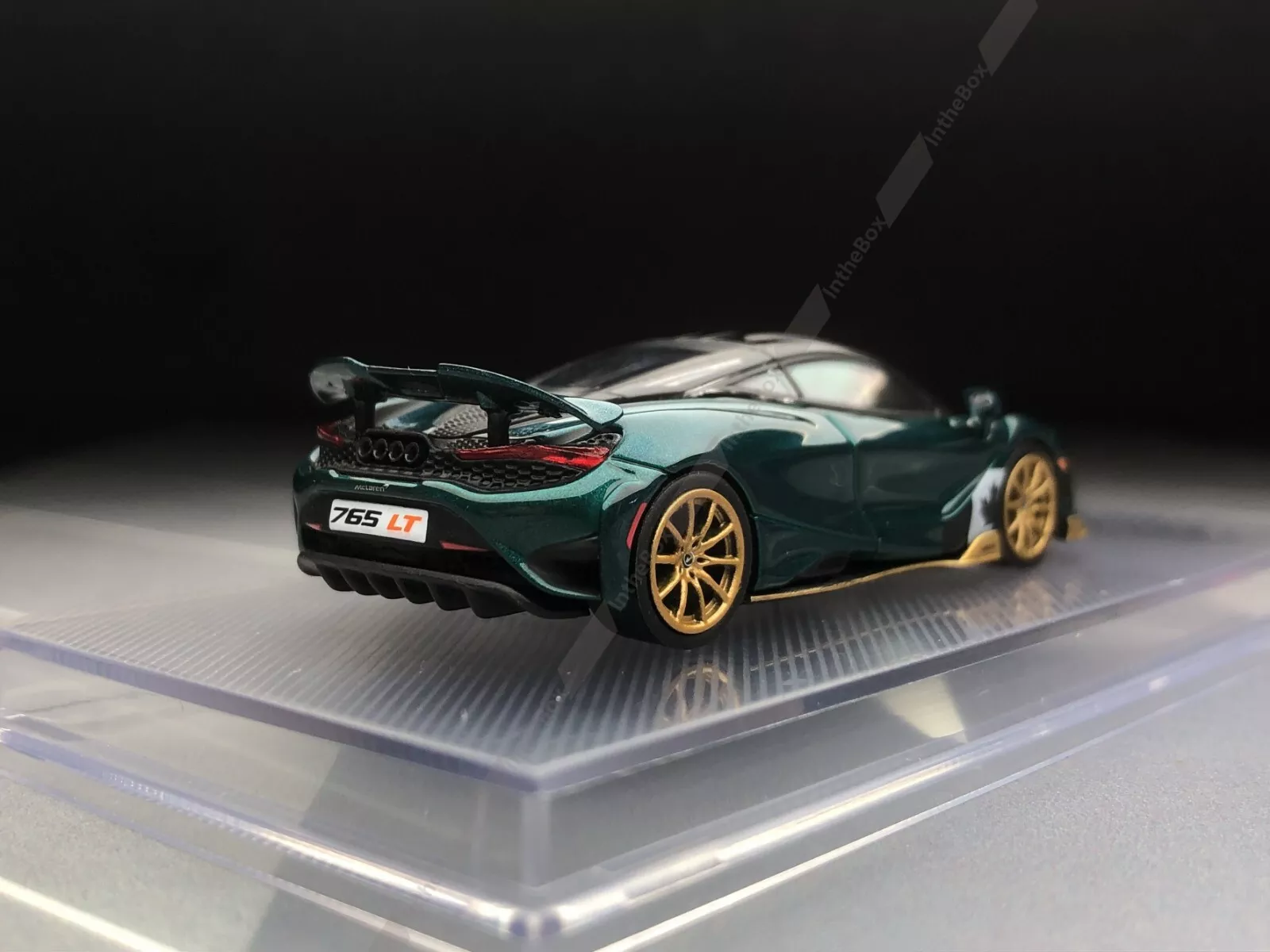 MCLAREN 765LT GREEN WITH EXTRA WHEELS 1/64 SCALE DIECAST CAR MODEL BY ...
