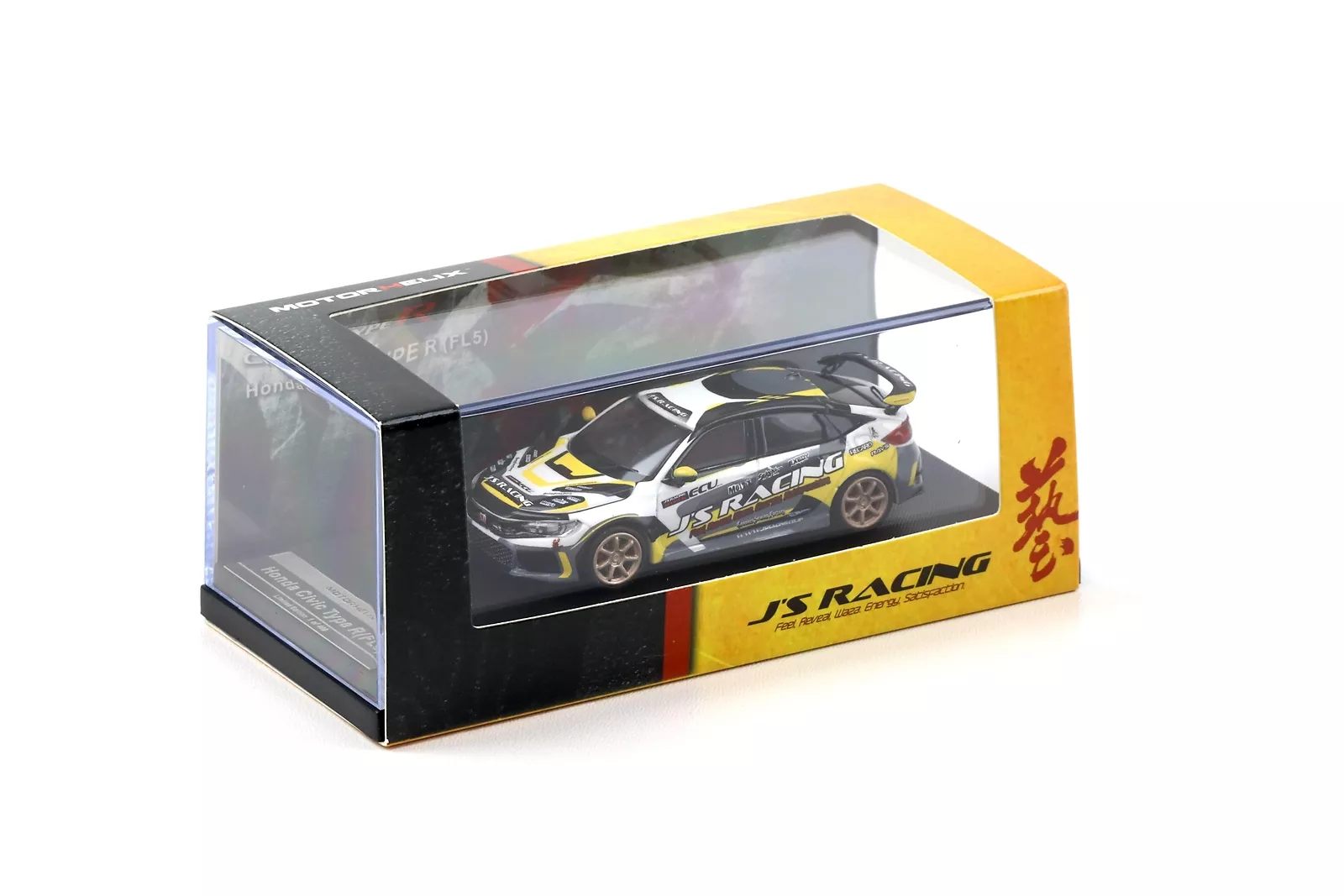 HONDA CIVIC TYPE R FL5 J'S RACING FK8 LIVERY HOOD OPENS 1/64 BY MOTOR ...