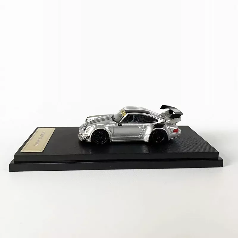 PORSCHE RWB 964 GT WING GREY SMOOTHIE 1/64 SCALE DIECASTCAR MODEL BY ...