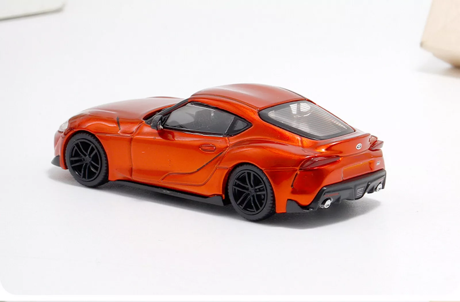 TOYOTA GR SUPRA A90 METAL ORANGE 1/64 DIECAST CAR MODEL BY BSC BRISCALE ...