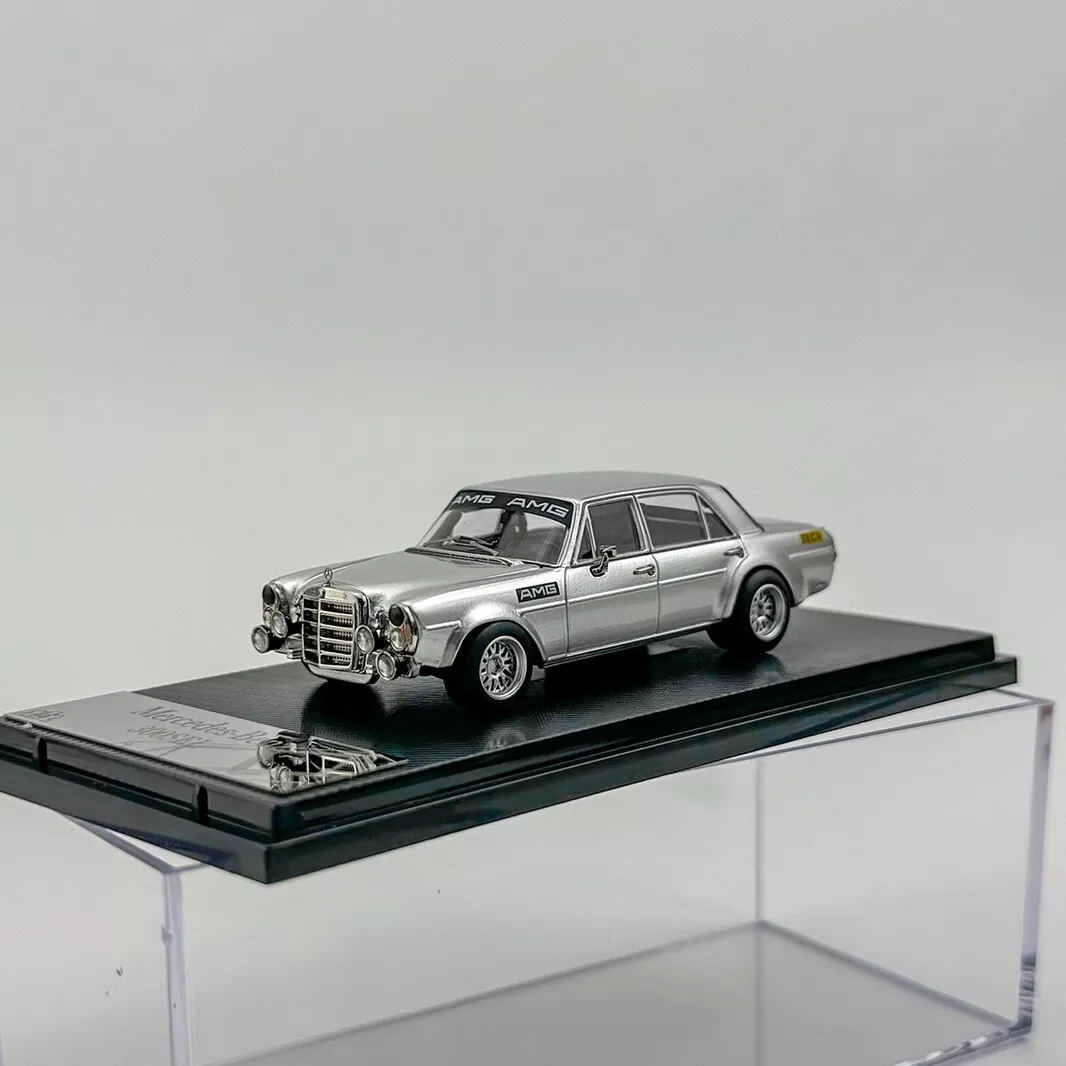 MERCEDES BENZ 300 SEL AMG W109 SILVER 1/64 DIECAST CAR MODEL BY MORTAL ...