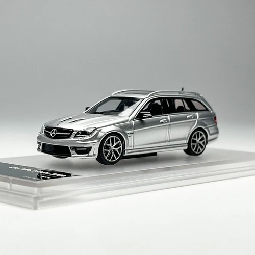 MERCEDES BENZ C63 AMG ESTATE WAGON SILVER 1/64 DIECAST CAR BY KING ...