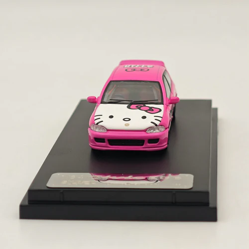 HONDA CIVIC EG6 HELLO KITTY 1/64 DIECAST CAR MODEL BY GHOST PLAYER ...