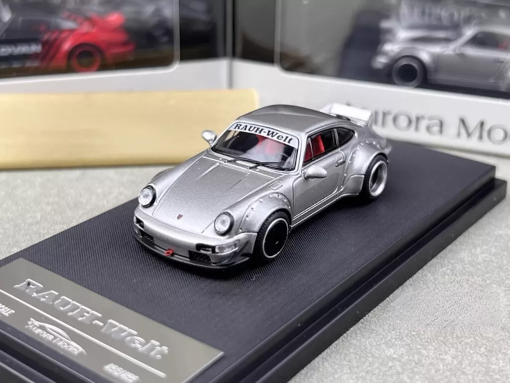 PORSCHE 964 RWB SILVER WIDEBODY 499 MADE 1/64 SCALE DIECAST CAR BY ...