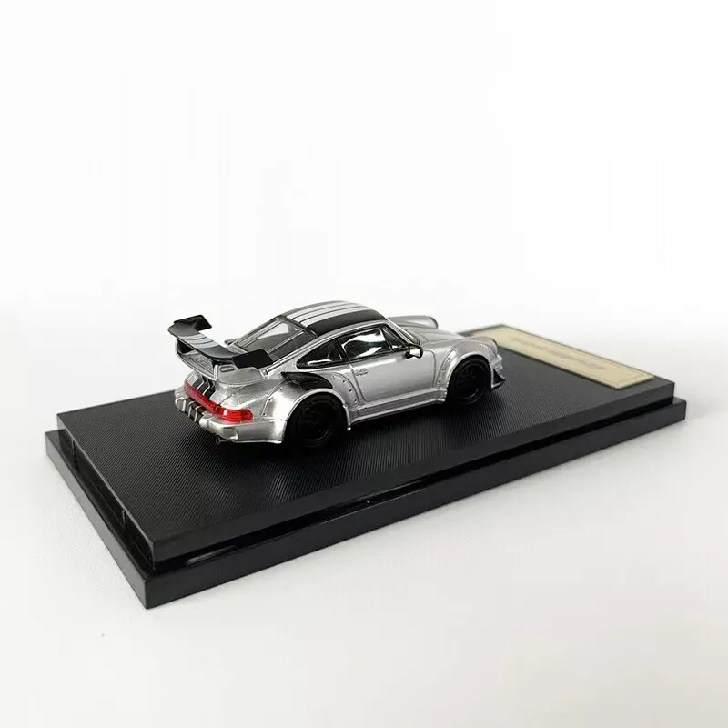 PORSCHE RWB 964 GT WING GREY SMOOTHIE 1/64 SCALE DIECASTCAR MODEL BY ...