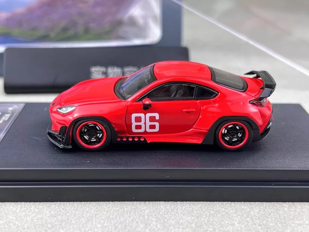 TOYOTA GR86 GR 86 ROCKET BUNNY RED 1/64 SCALE DIECAST CAR MODEL BY FUJI ...