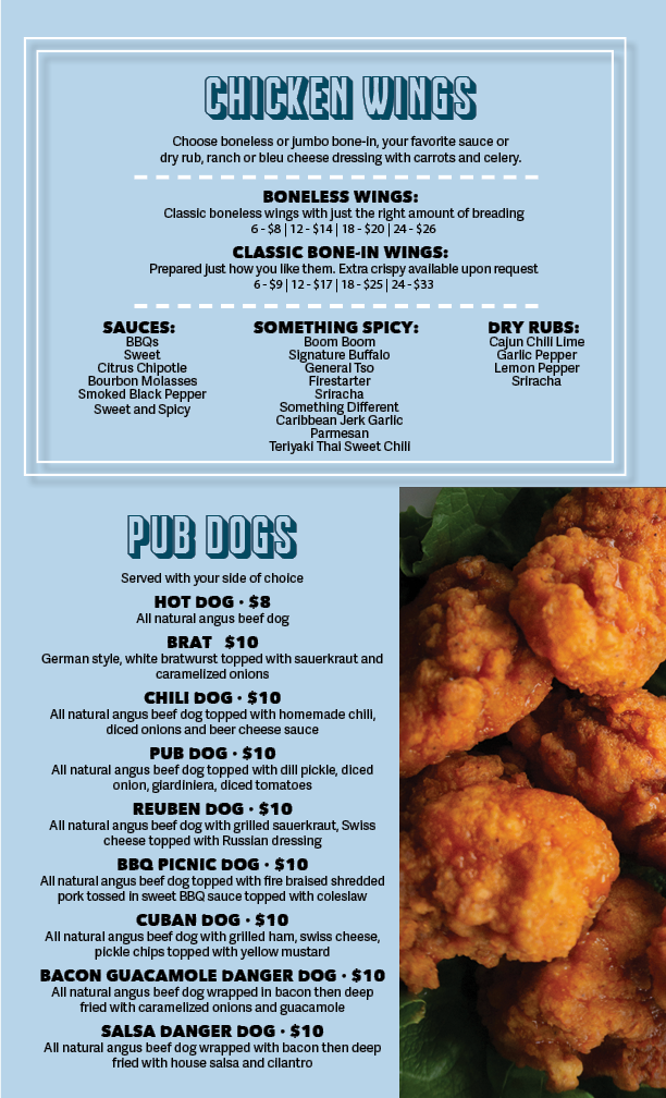 MENU | 2dogspub