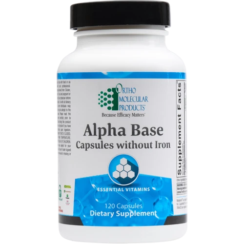 Ortho Molecular Alpha Base Capsules without Iron 240ct | Dr. Sirois STORE