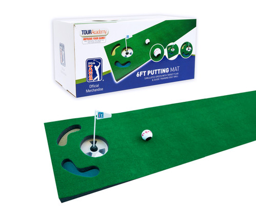 PGA Tour 6FT Putting Mat and Guideball | Golf Distributors