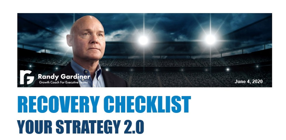 RECOVERY CHECKLIST – STRATEGY 2020.1