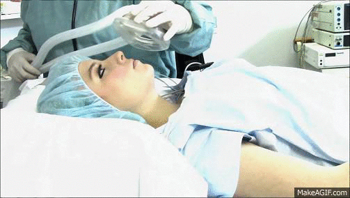 Worried patient is put to sleep