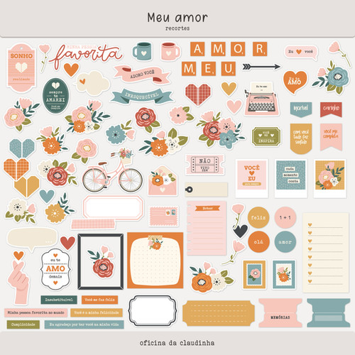 Meu amor | Recortes digitais | Oficina da Claudinha