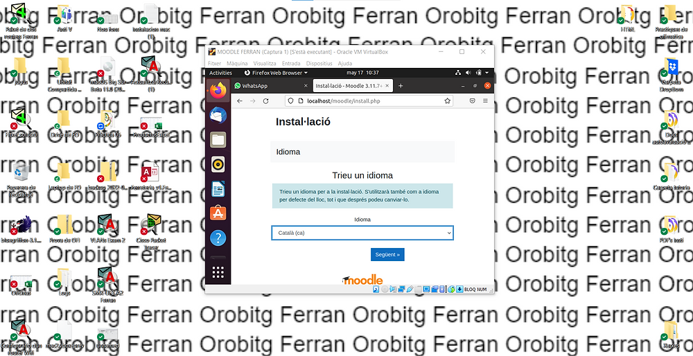 CONFIGURACIO DE MOODLE