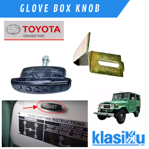Premium Toyota Land Cruiser FJ40 FJ45 Glove Box Knob Replacement | Klasikku