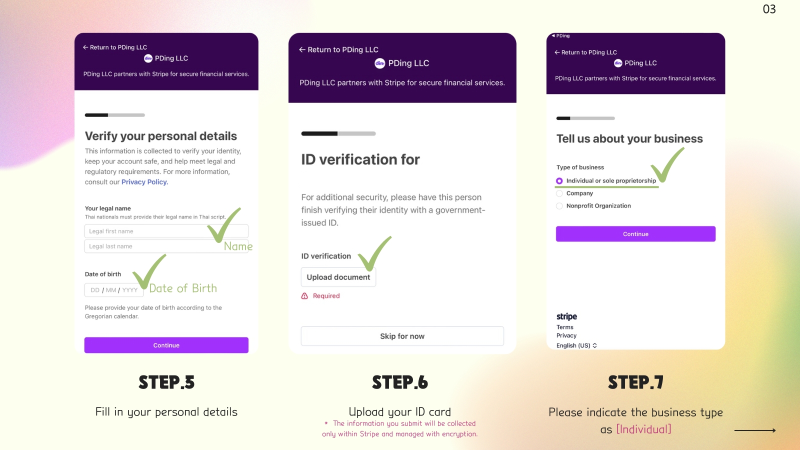 Check out how to link your bank account