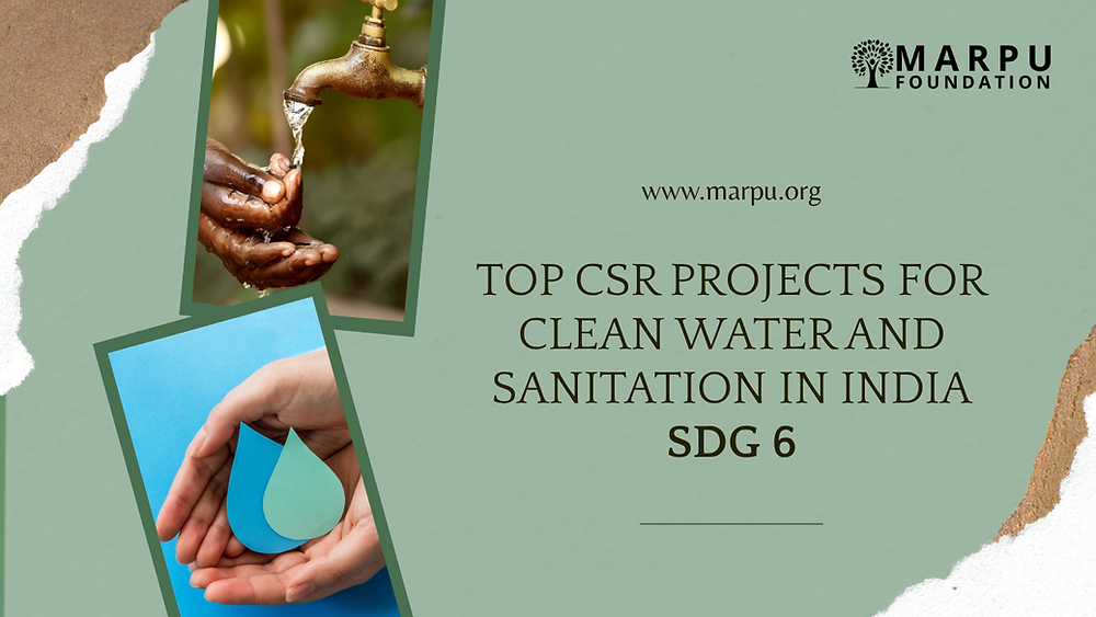 Top CSR Projects for Clean Water and Sanitation in India
