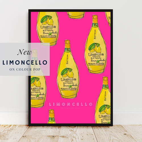 Buy LIMONCELLO ON COLOUR POP ART PRINT UNFRAMED | Prints & Interiors by ...